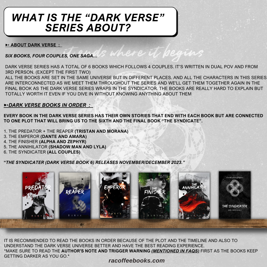 Dark Verse Series by Runyx : Book Series Guide