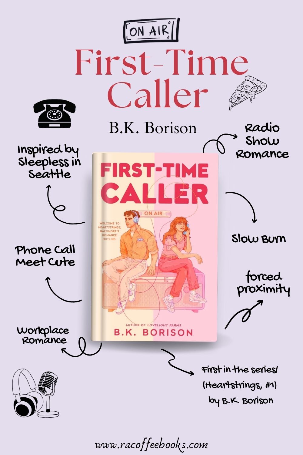 First-Time Caller (Heartstrings, #1) by B.K. Borison | Review Guide ...